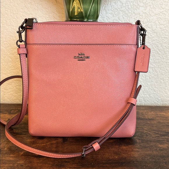 Coach | Bags | Coach 432 Kitt Crossbody Crossgrain Leather Dusty Rose ...
